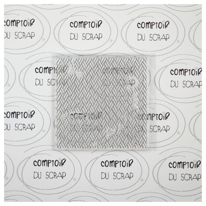 Tampon texture pour scrapbooking - Comptoir du Scrap
